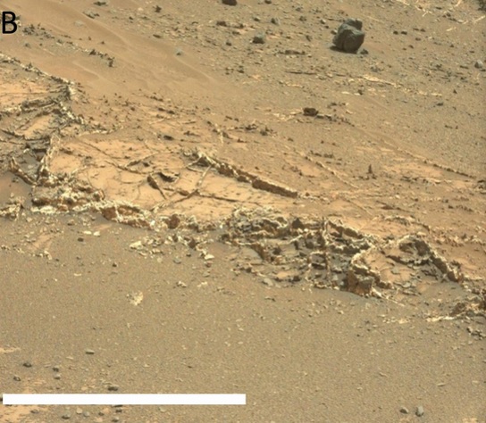 Study finds veins on Mars were formed by evaporating ancient lakes ...